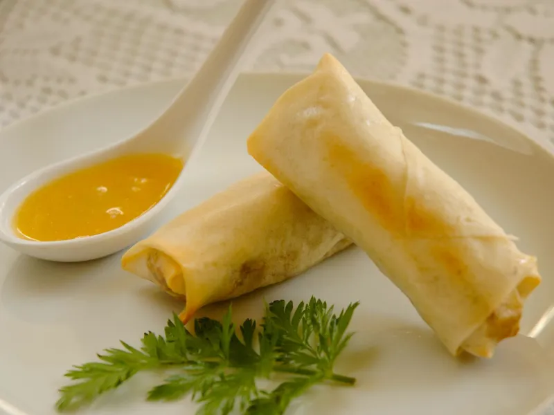 Baked Pork Spring Rolls Recipe