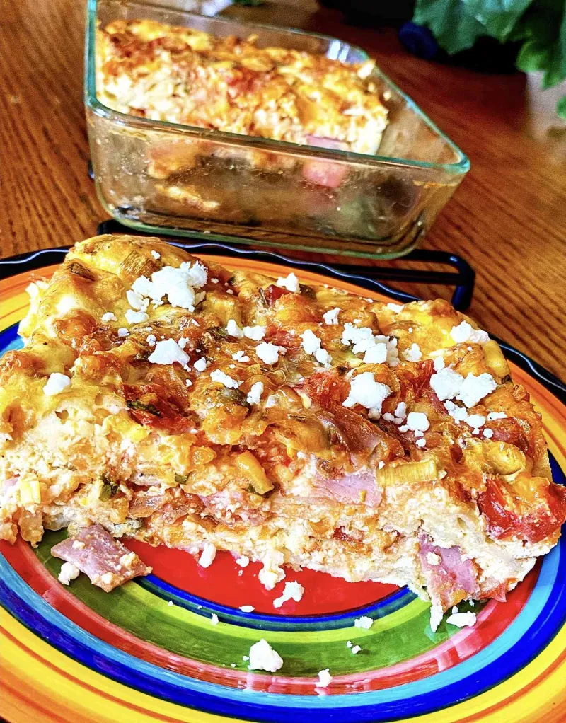 Mexican Ham and Cheese Breakfast Casserole Recipe