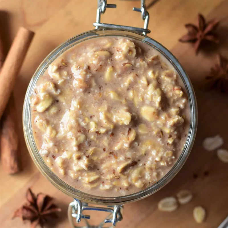 Spiced Chai Overnight Oats Recipe