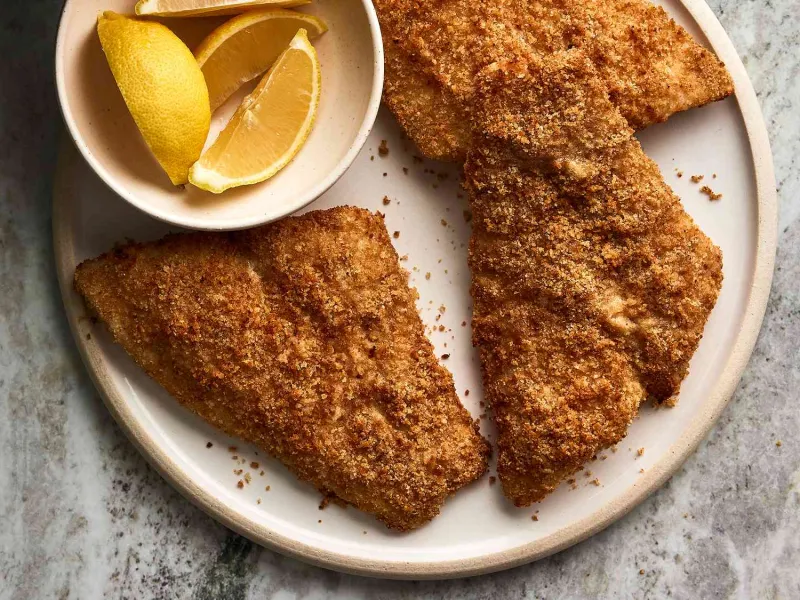 Air-Fried Crumbed Fish Recipe