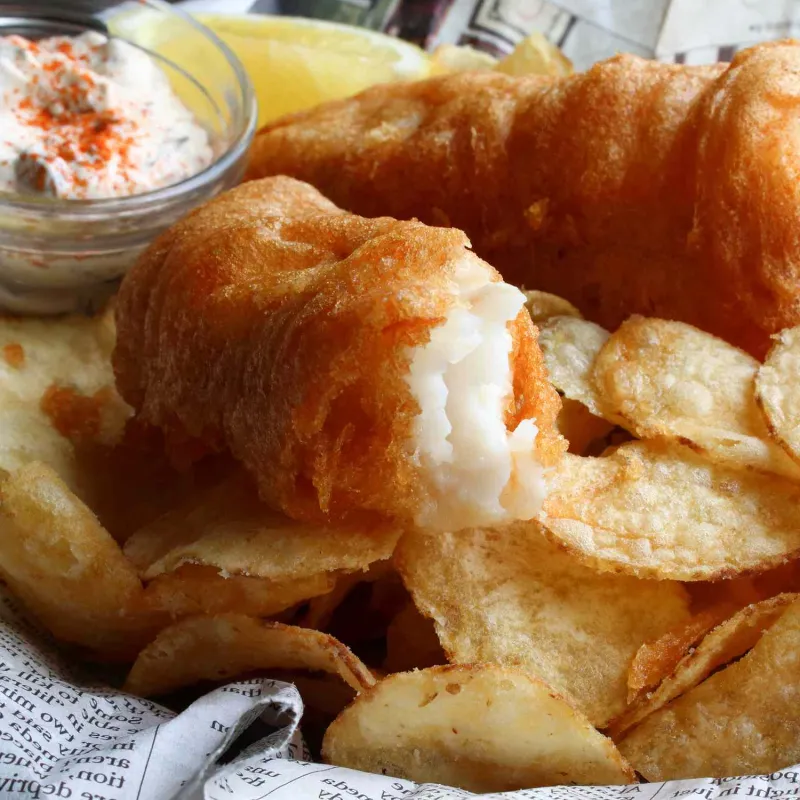 Crispy Beer Batter Fish & Chips Recipe